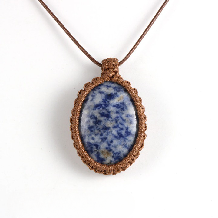 Collier Macramé en Pierres Naturelles - La boutique bohème