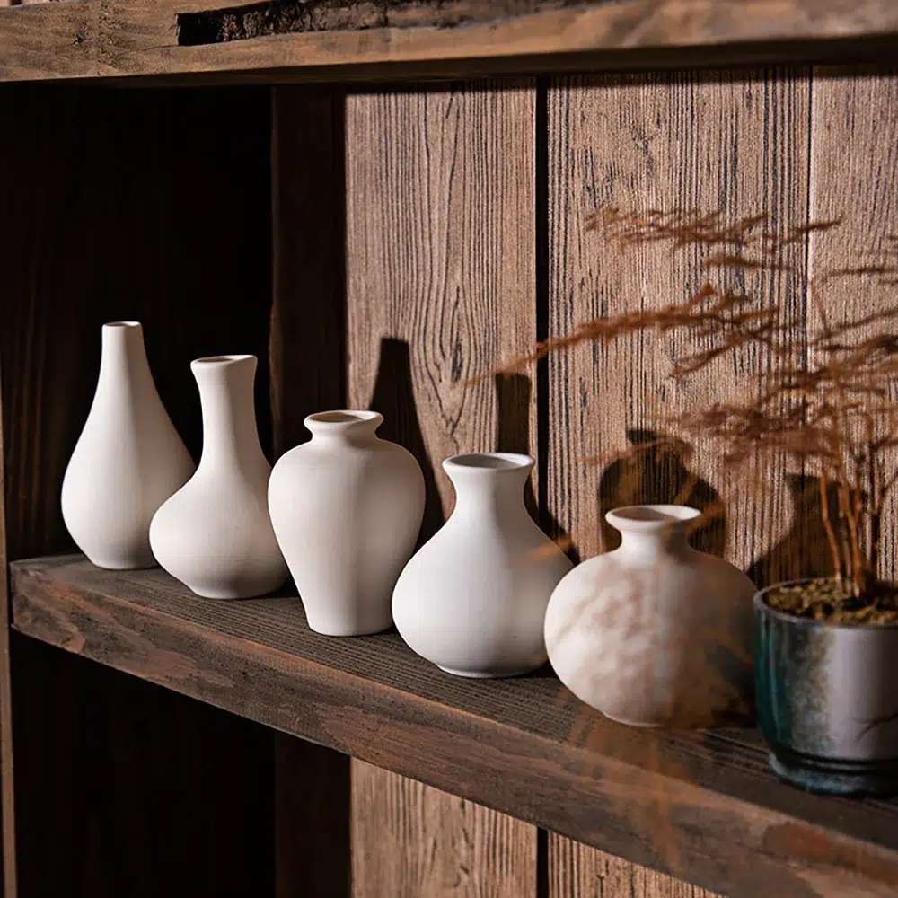 Vase Blanc Moderne - La boutique bohème