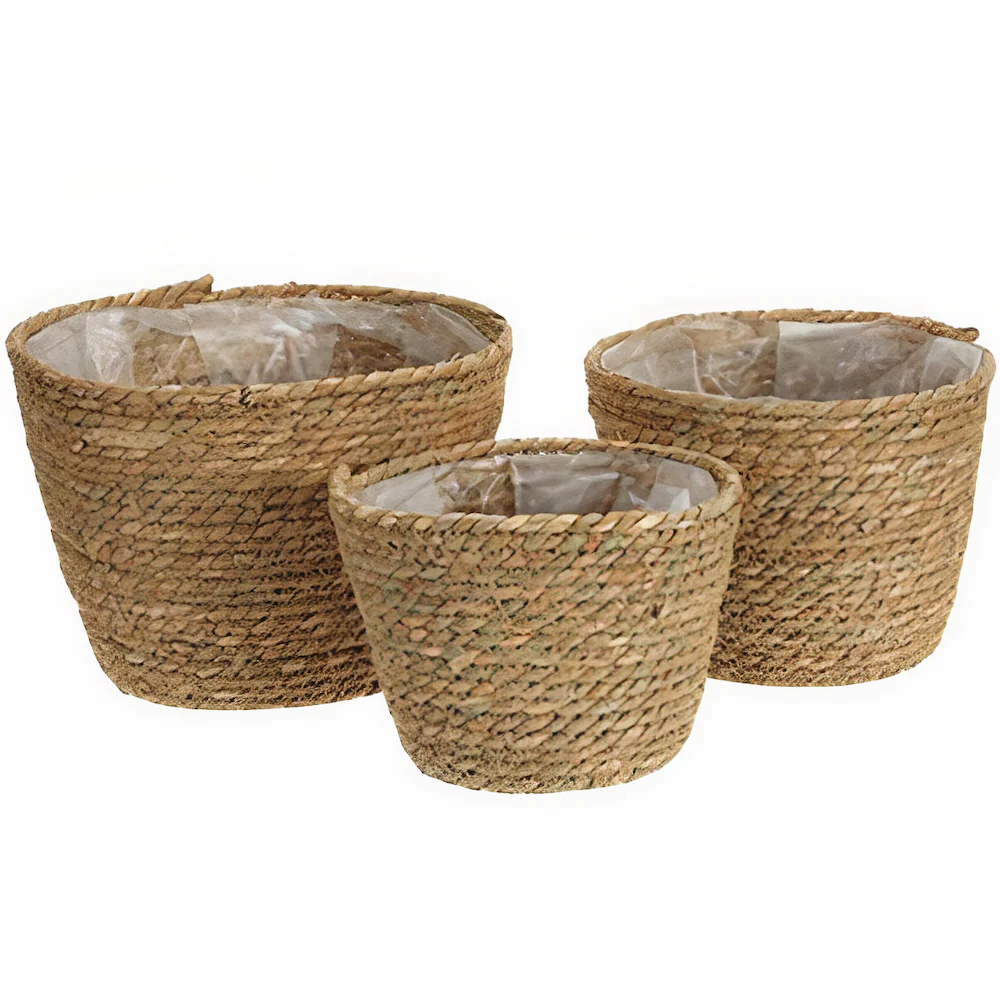 Cache pot osier fibre naturelle - La boutique bohème