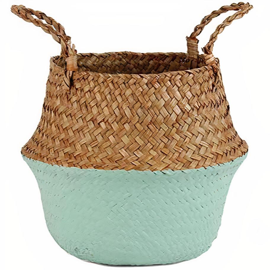 Cache pot osier pour plante d'intérieur - La boutique bohème