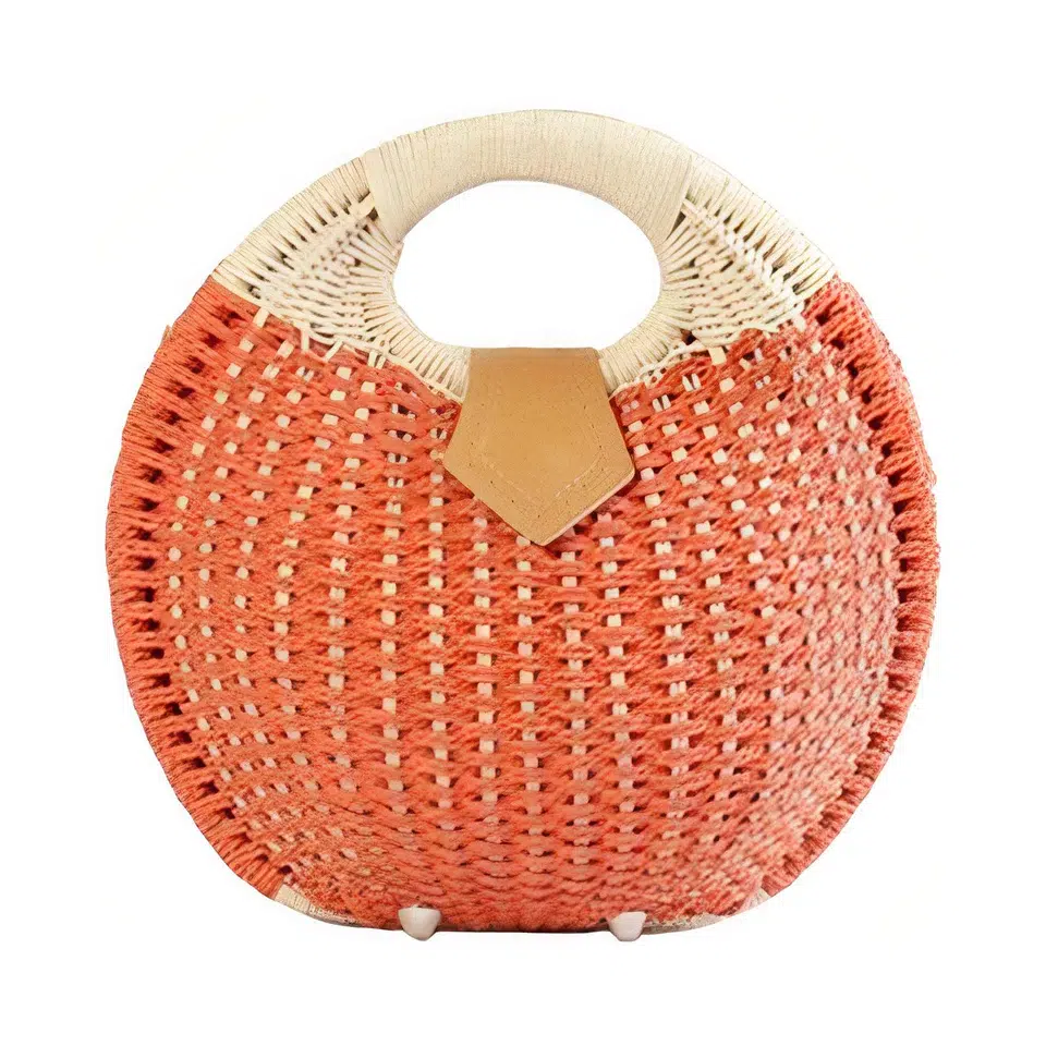 Sac à main osier rond original - La boutique bohème