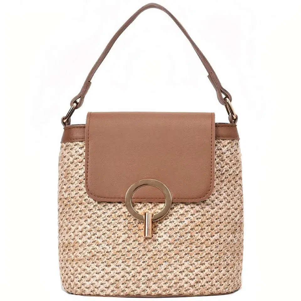 Sac à main paille forme carrée - La boutique bohème