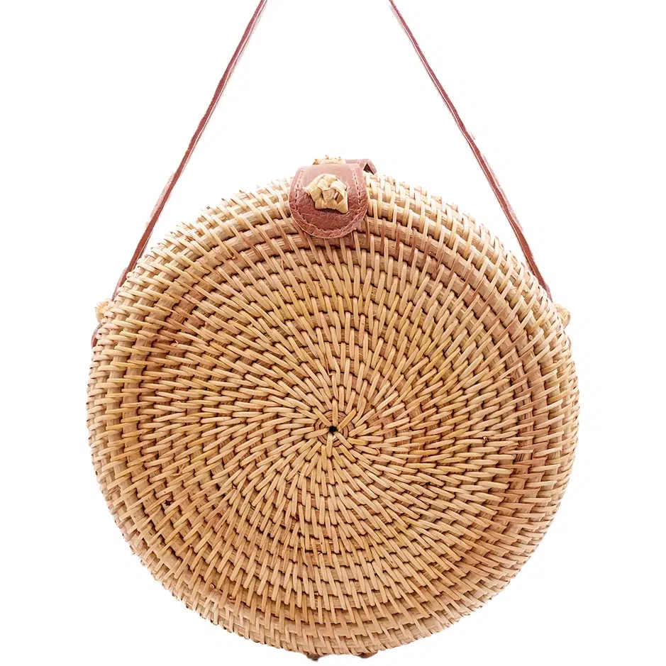 Sac rond osier petit format - La boutique bohème