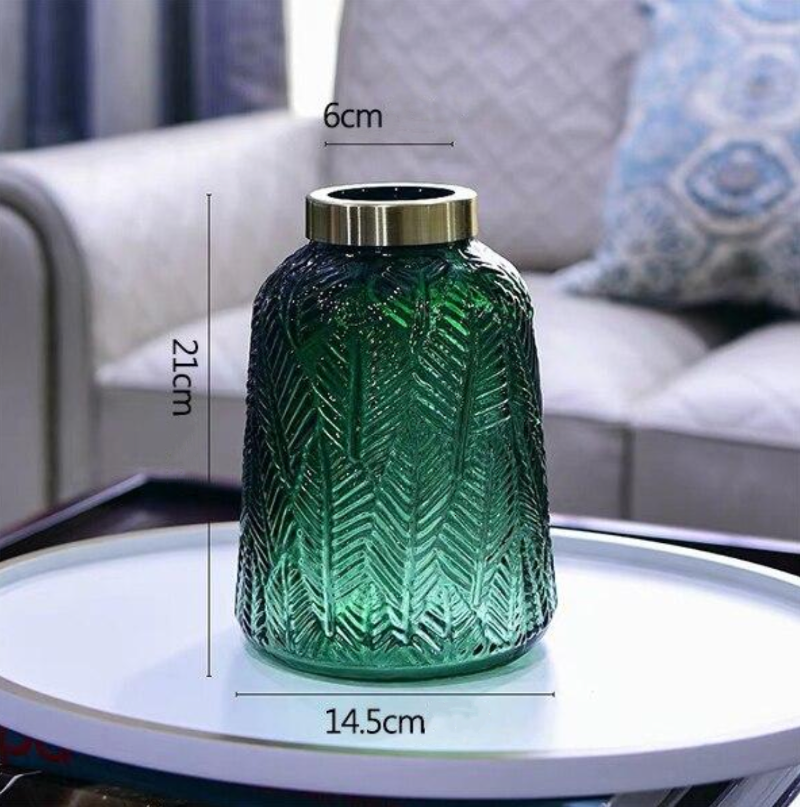 Vase Vert Transparent - La boutique bohème